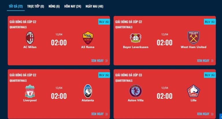 Caheo TV - Xem live trực tiếp miễn phí trên caheotv mới nhất